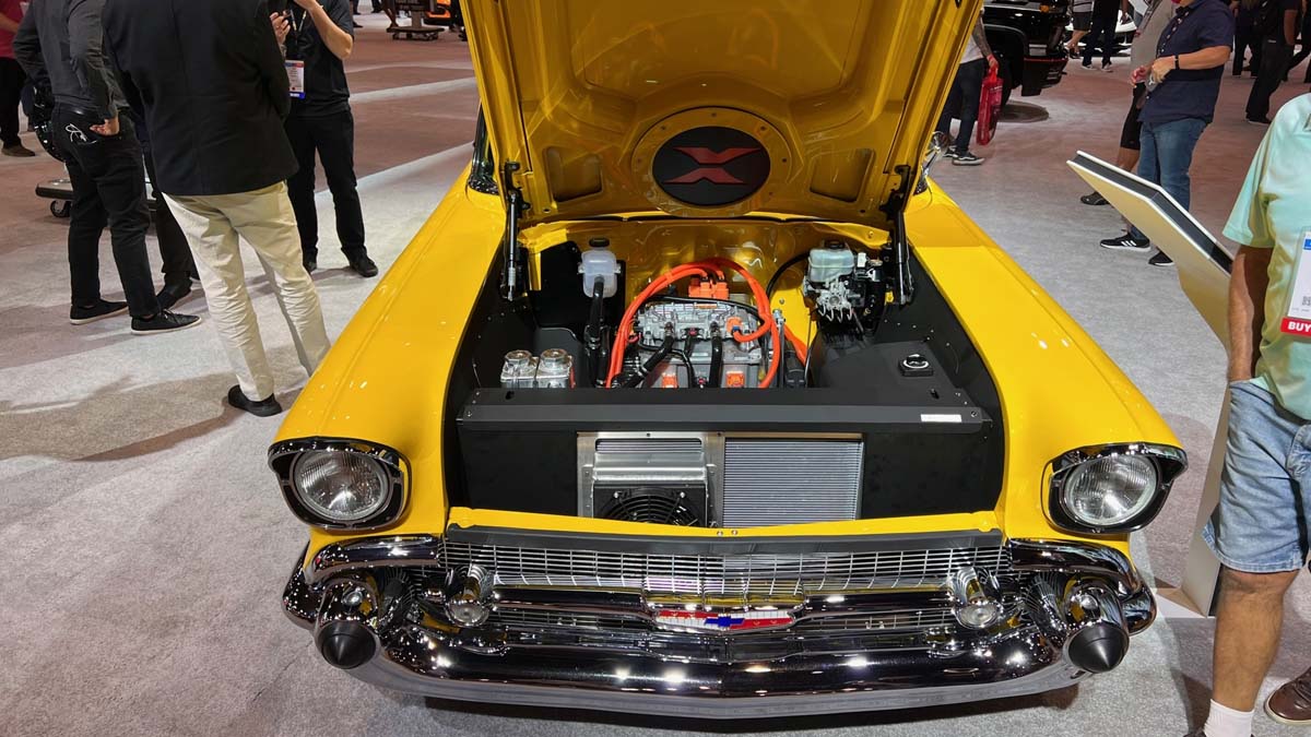 CLASSIC ’57 CHEVY GETS ELECTRIFIED FOR SEMA - JUST CARS